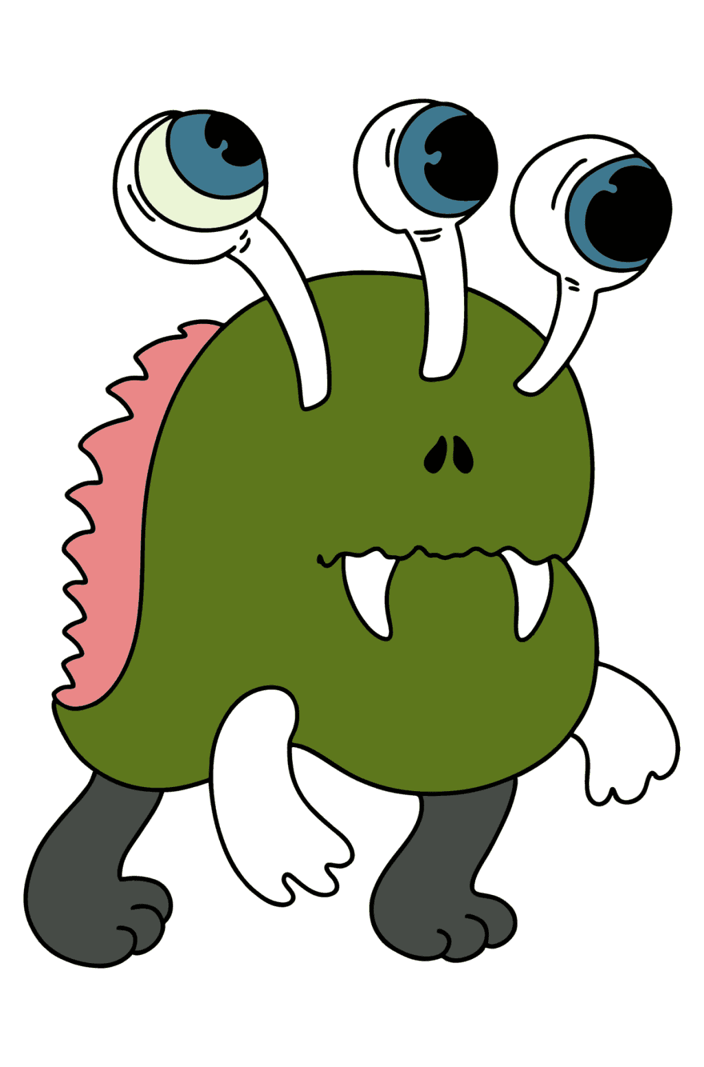 Liten utomjording målarbild ♥ Måla Online och Skriv ut Gratis!