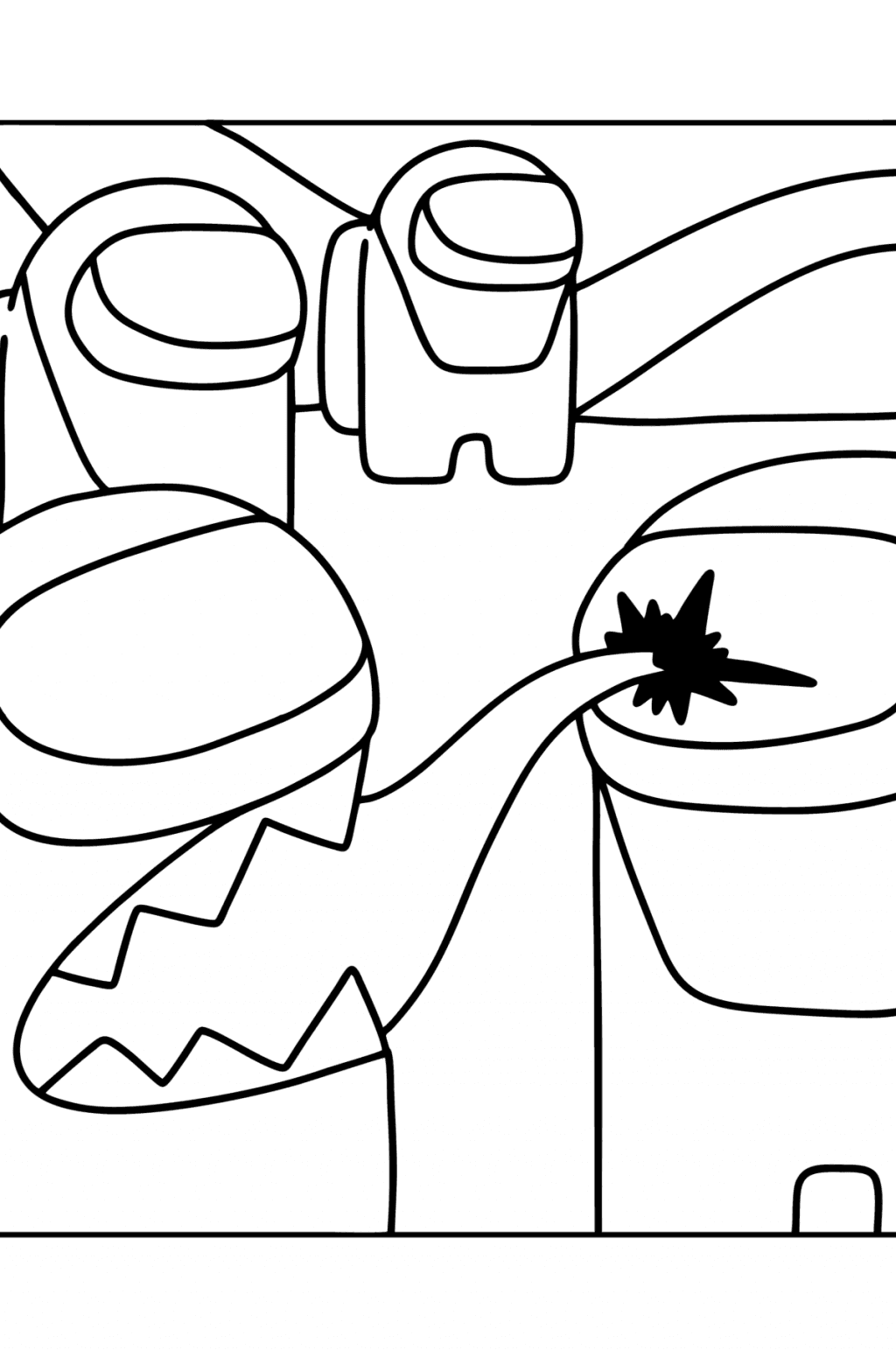 Disegni di Among Us da colorare - Online, scaricare e stampare!