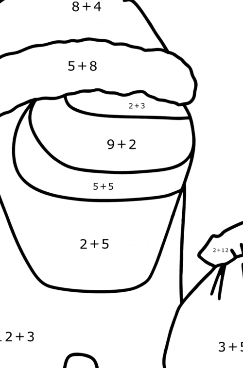 Among Us yeni yıl boyama sayfası | Coloring-for-Kids.com