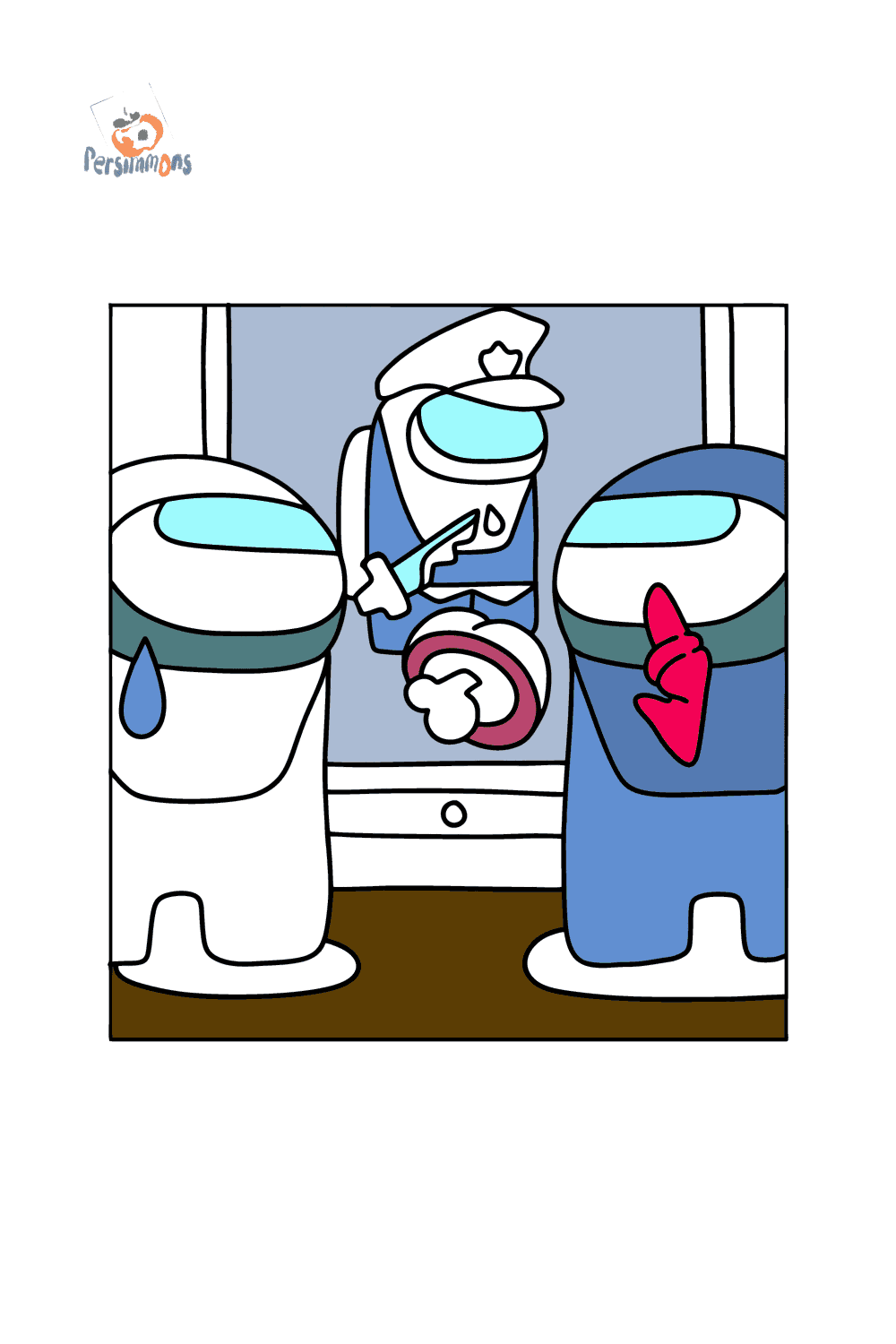 Among Us Sheriff Traitor coloring page ♥ Online and Print for Free!