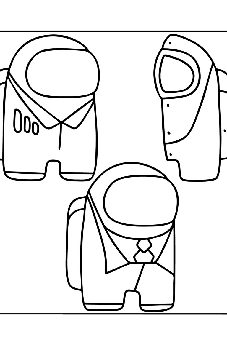 Dibujos de Among Us para Colorear ♥ Imprime y Colorea en Línea Gratis