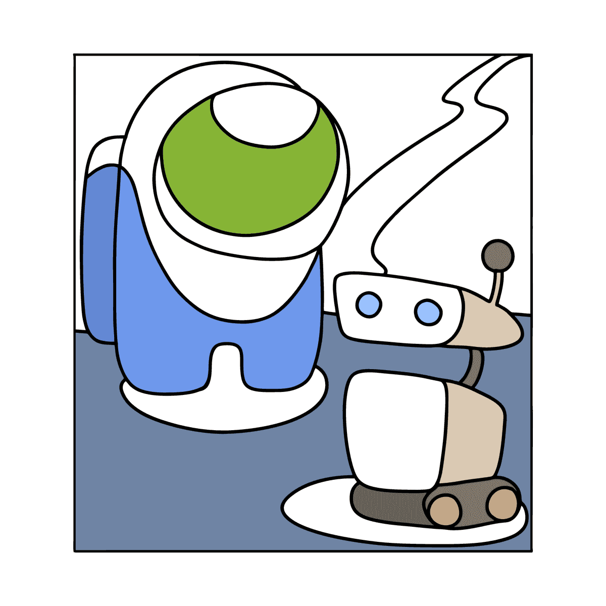 Among Us lemmikki robotti värityskuva ♥ Online ja Tulosta Ilmaiseksi!