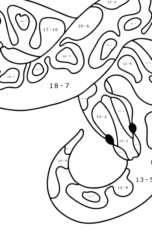 Python сoloring page for kids ♥ Online and Print for Free!