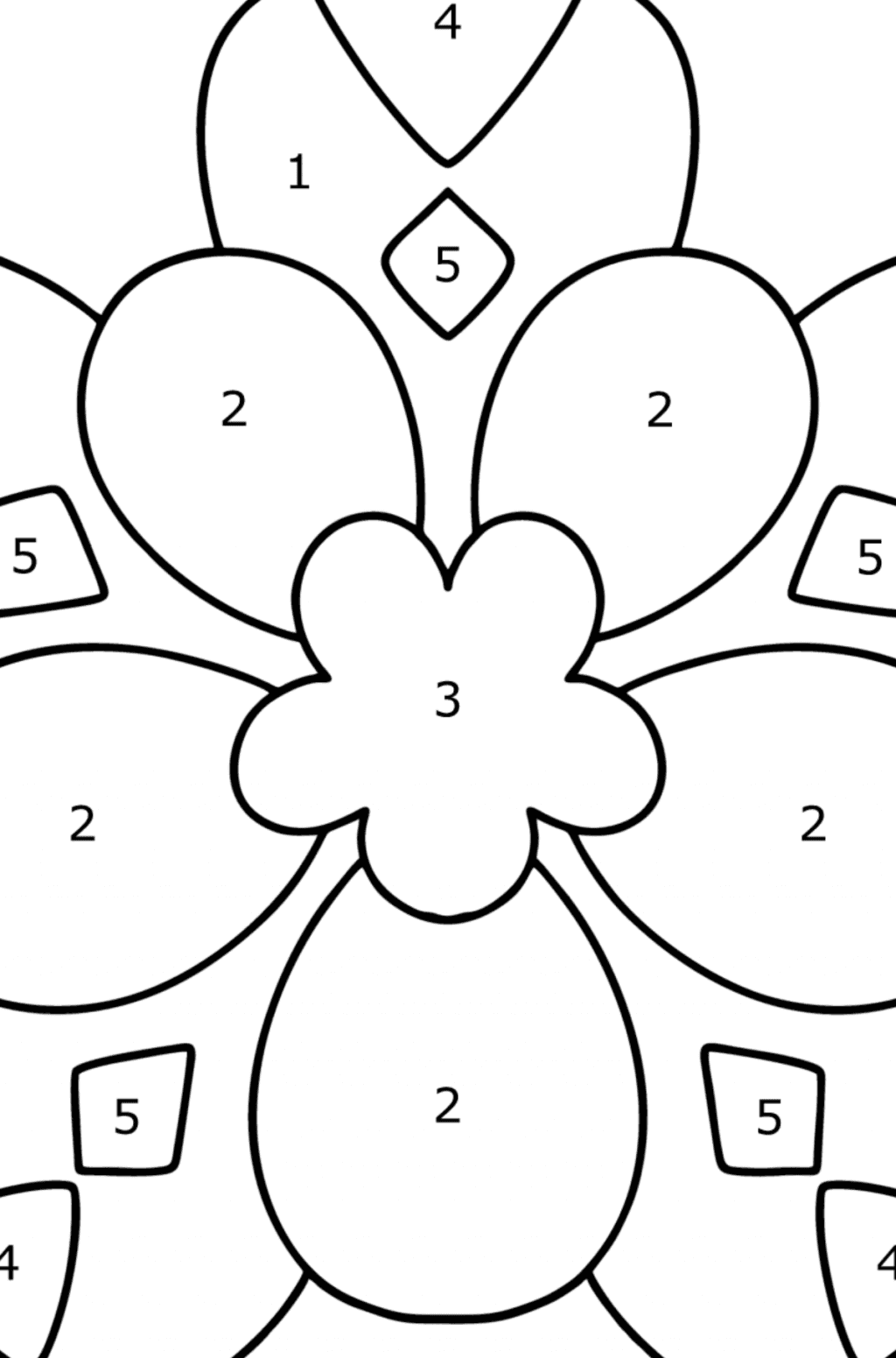 Anti-stress hjerte tegning til farvning ♥ Online og Print gratis!