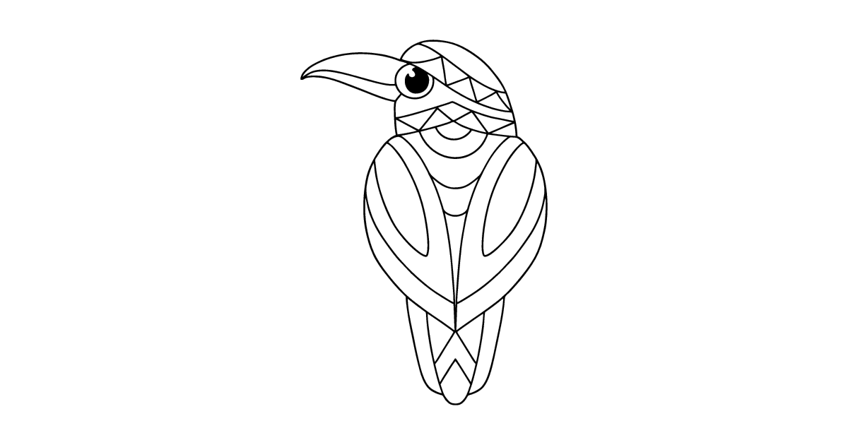 Relax coloring page - Bird ♥ Online and Print for Free!