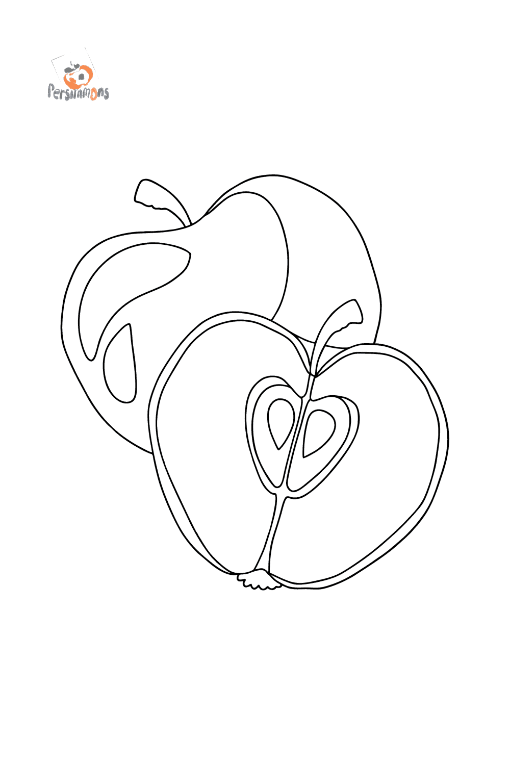 Mewarnai gambar Apel hijau - Online dan Cetak Gratis!