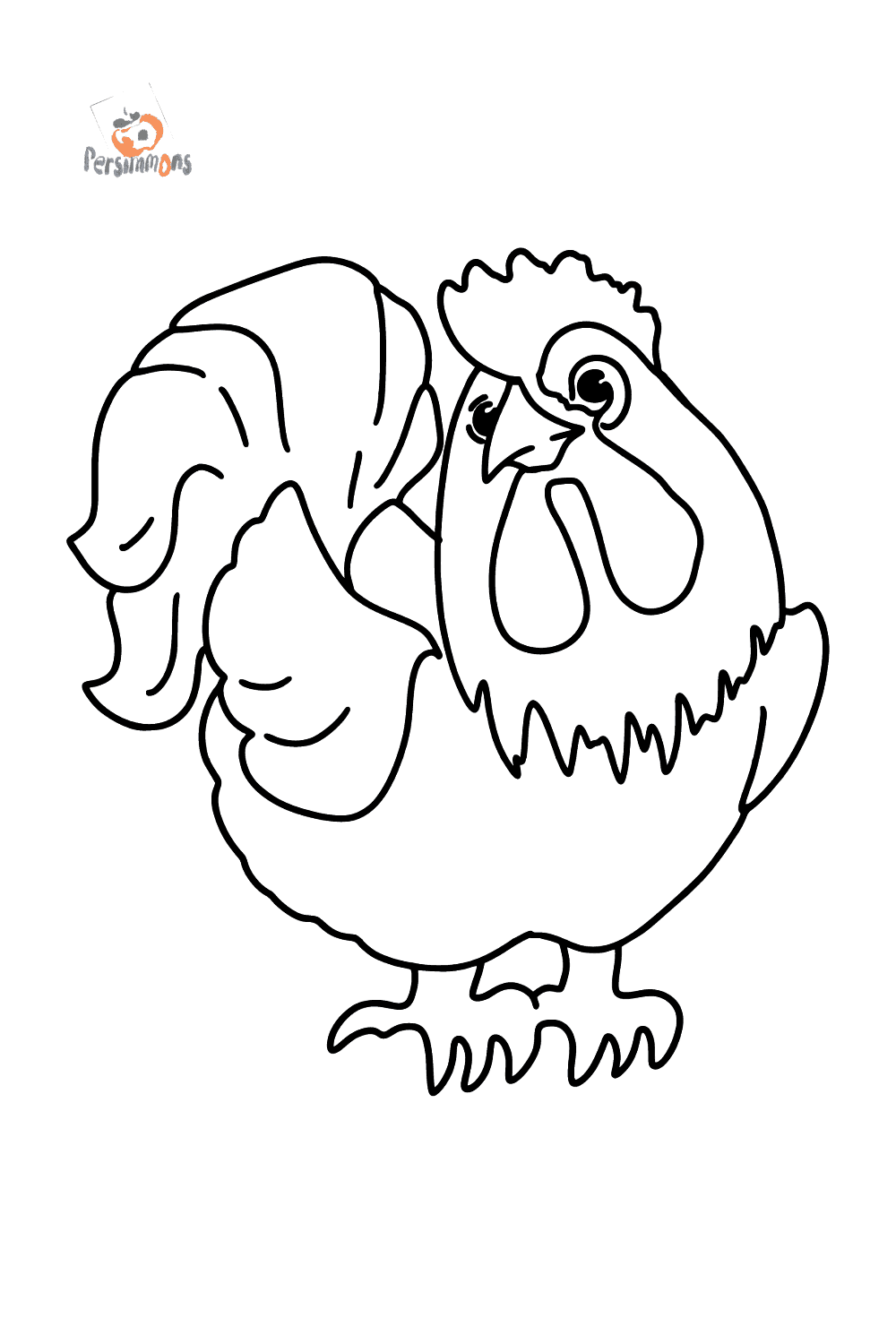 Aranyos kakas kifestő - Online és nyomtatható ingyen!