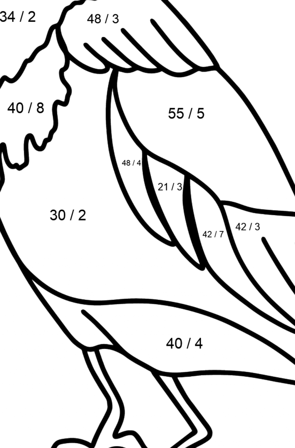 Crow coloring page for kids ♥ Online or Printable for Free!