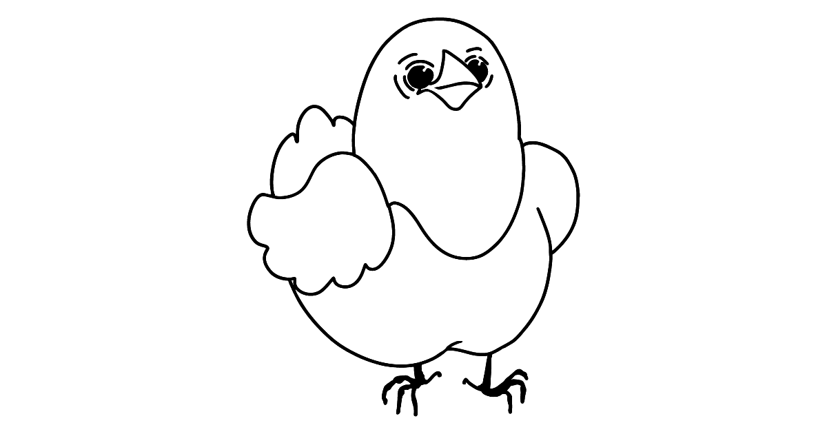 Chicken coloring page ♥ Online or Printable for Free!
