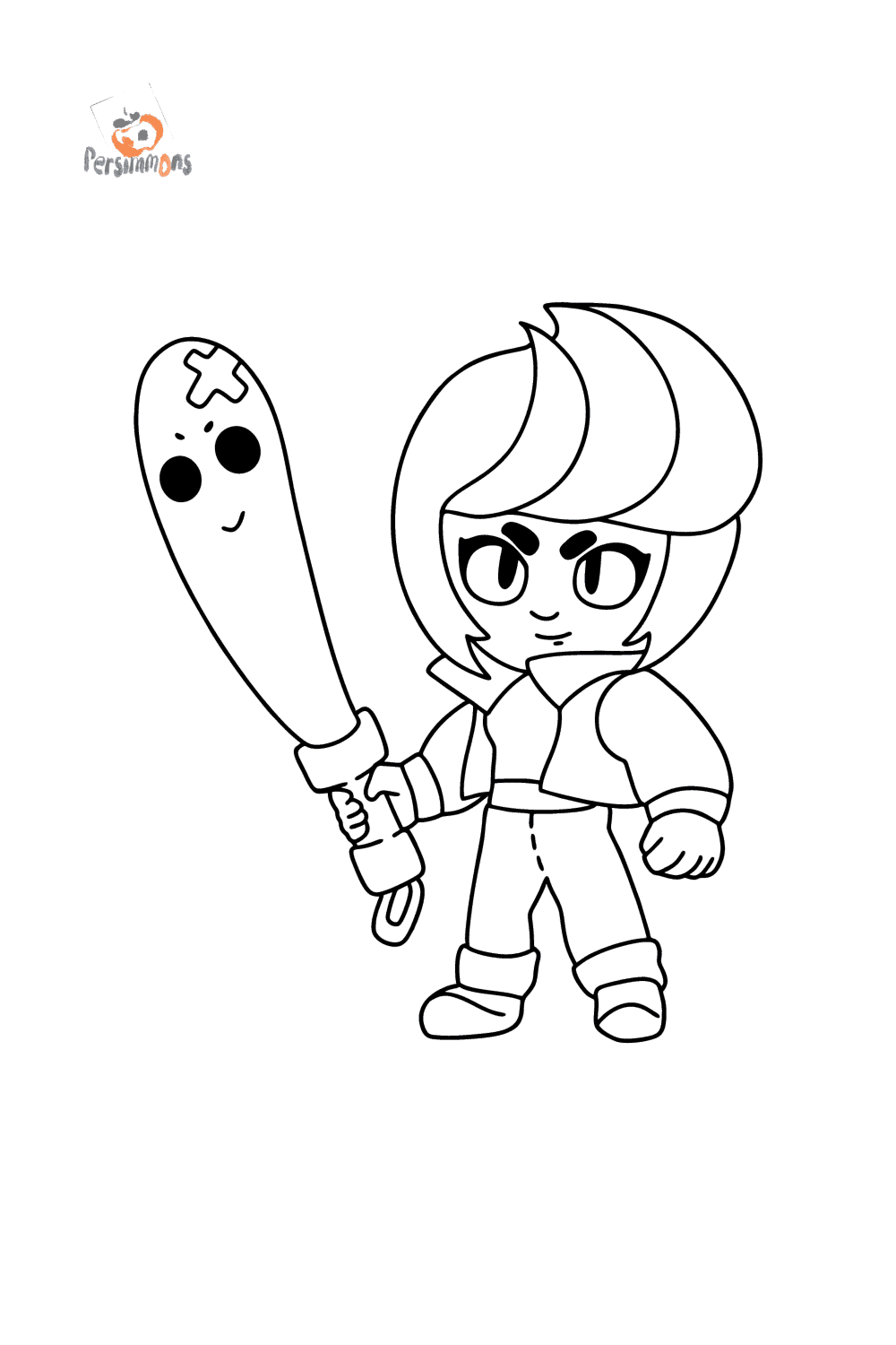 Brawl Stars Bibi coloring page ♥ Online and Print for Free!