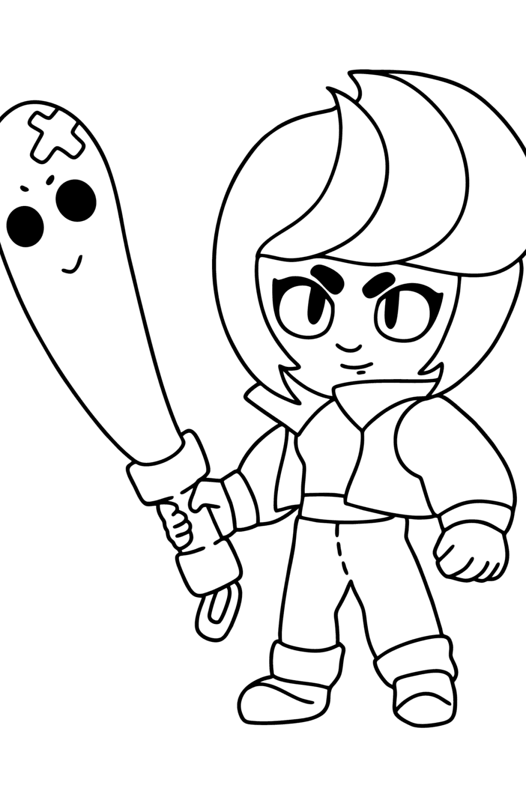 Brawl Stars Bibi coloring page ♥ Online and Print for Free!