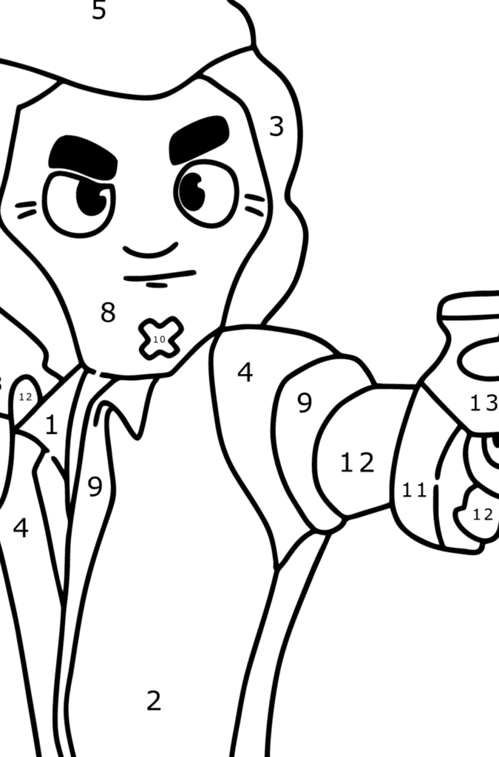 Brawl Stars Сolt coloring page ♥ Online and Print for Free!