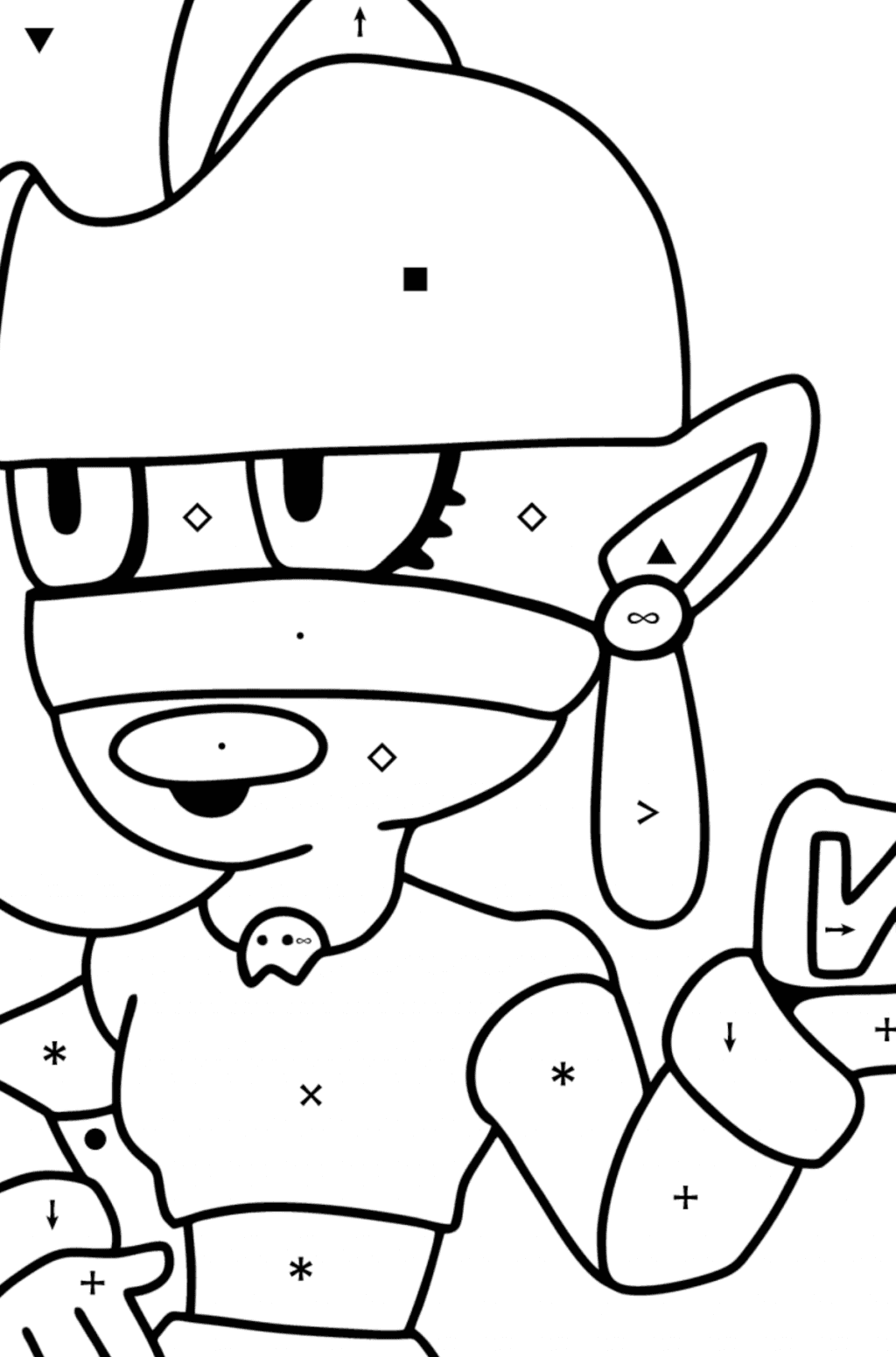 Brawl Stars Emz coloring page ♥ Online and Print for Free!