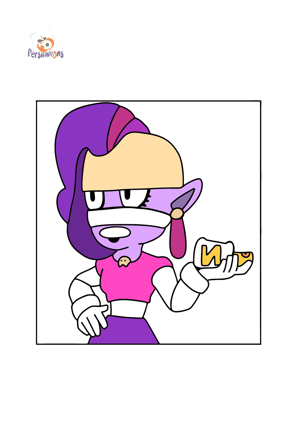 Brawl Stars Emz coloring page ♥ Online and Print for Free!