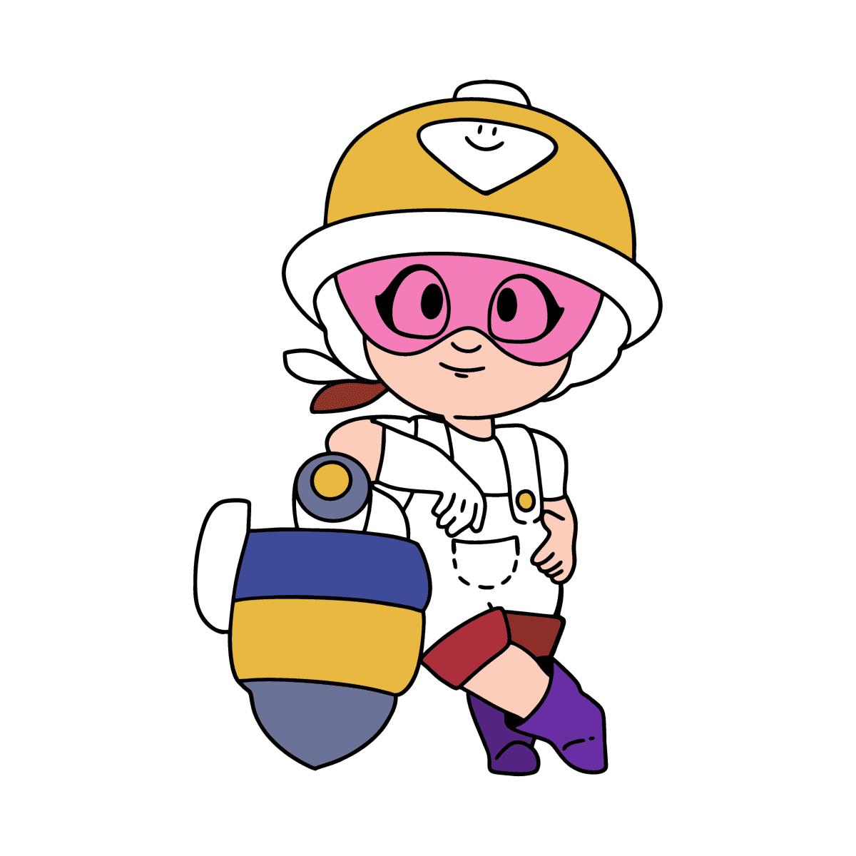 Desen de colorat Jacky Brawl Stars | Coloring-for-Kids.com