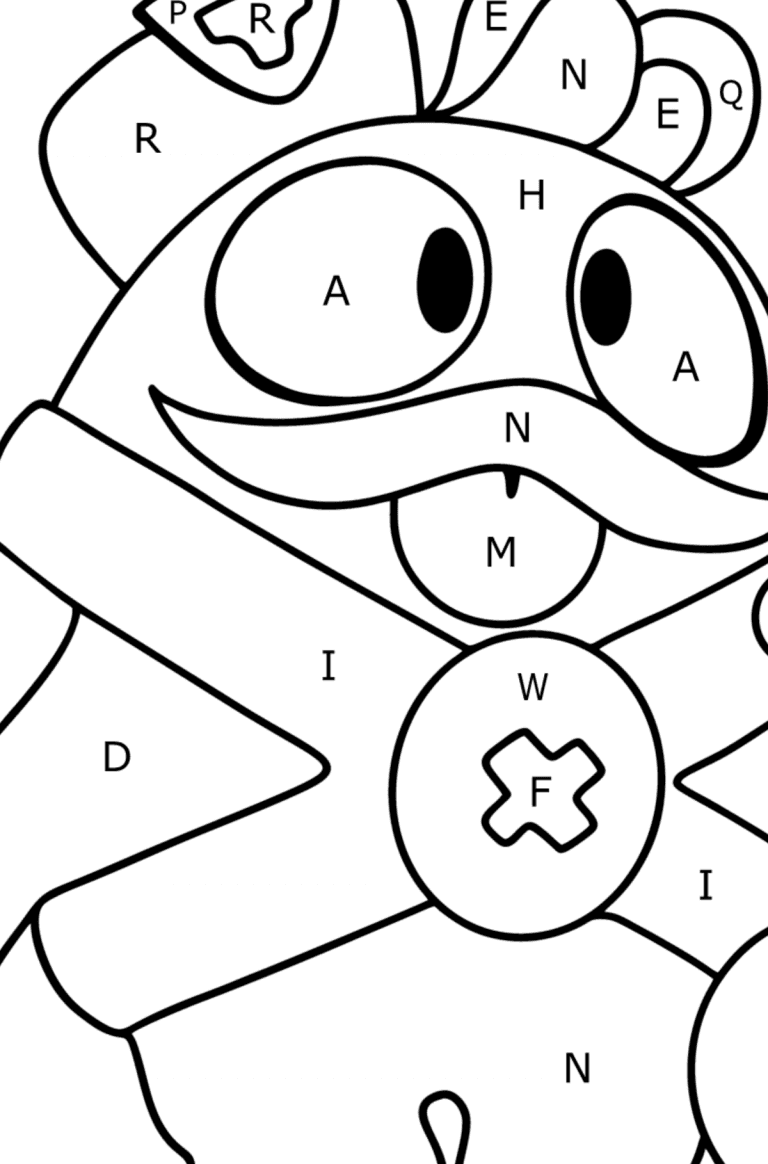 Brawl Stars Squeak coloring page ♥ Online and Print for Free!