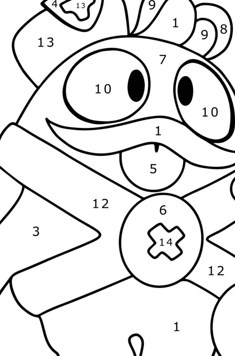 Brawl Stars Squeak coloring page ♥ Online and Print for Free!