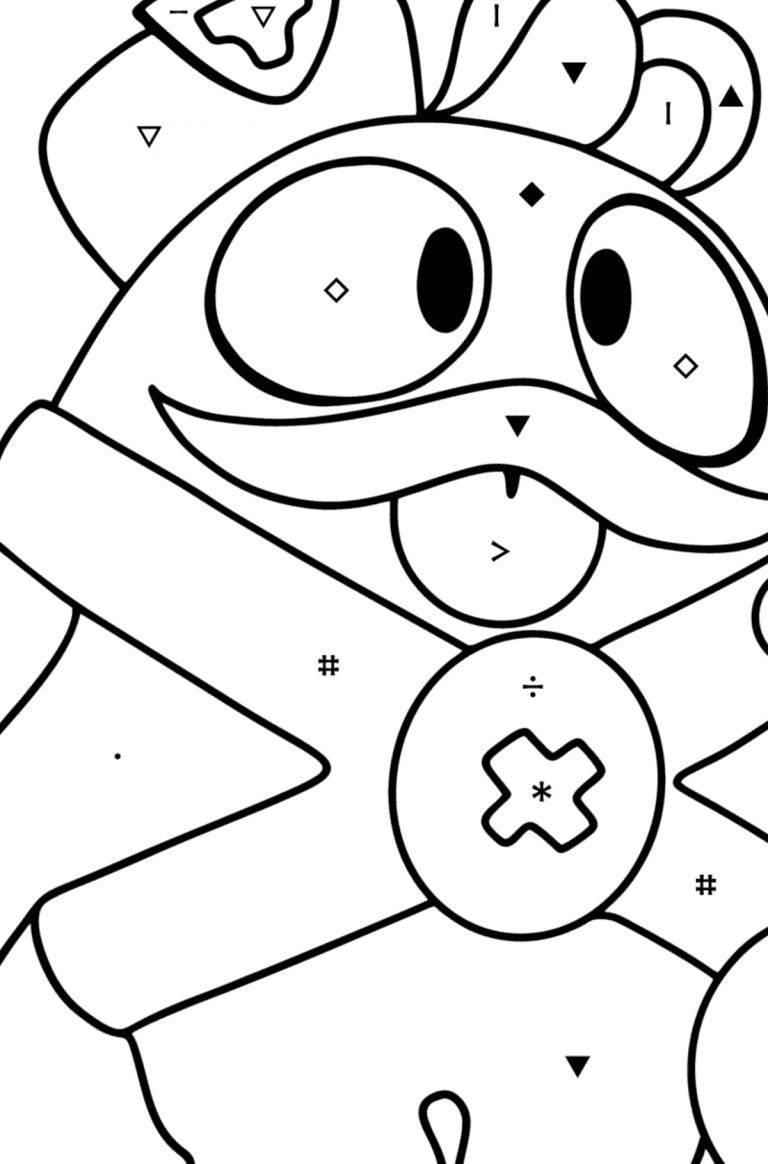 Brawl Stars Squeak coloring page ♥ Online and Print for Free!