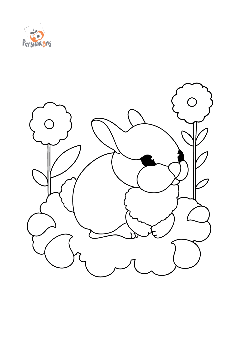 Baby Bunny Coloring page ♥ Online and Print for Free!