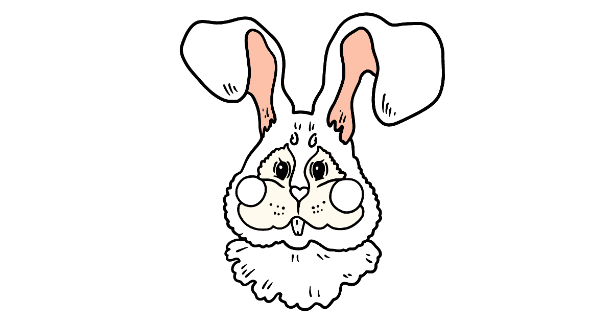 Bunny Face coloring page ♥ Printable for Free and Online!