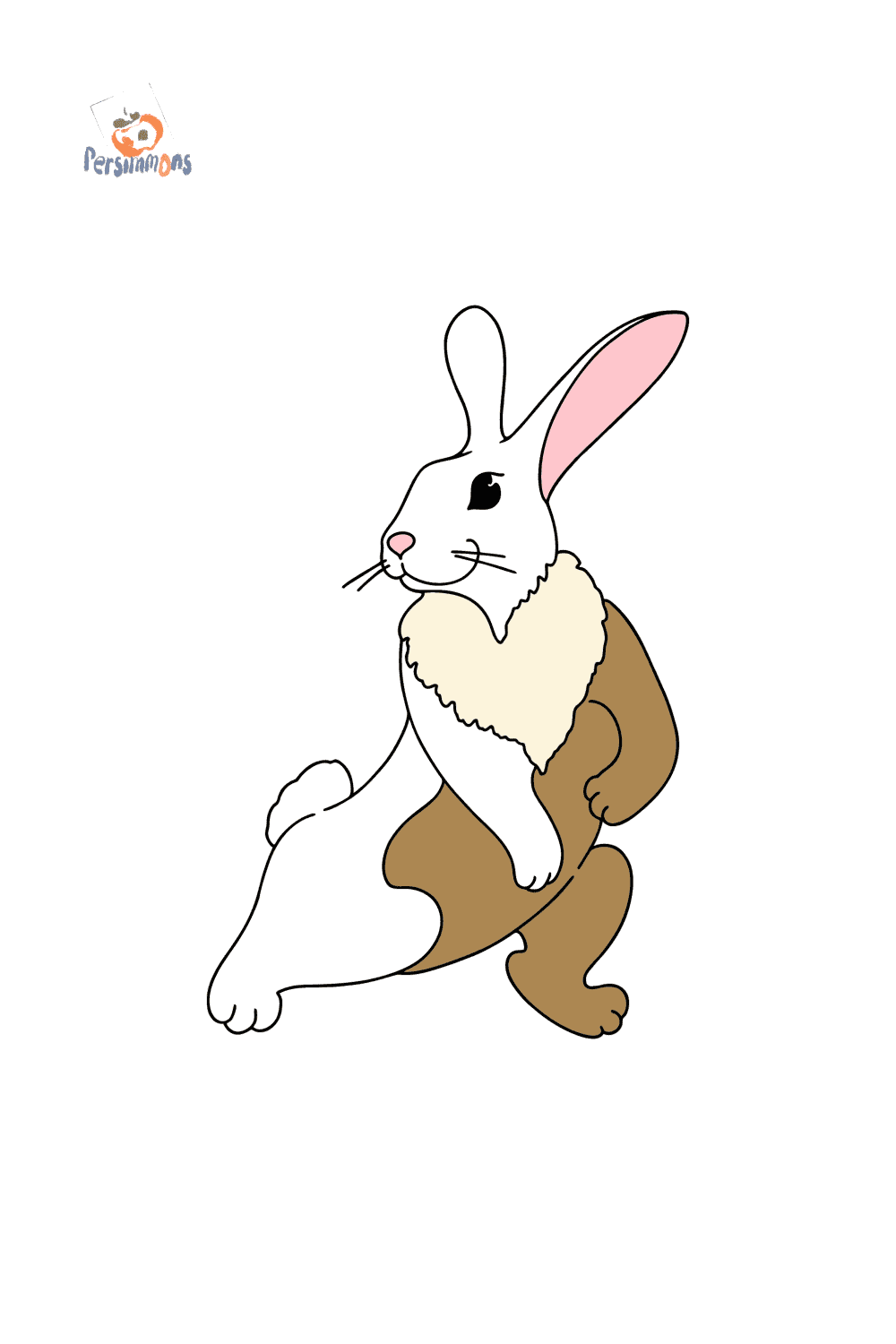 Playful Bunny coloring page ♥ Online and Print for Free!