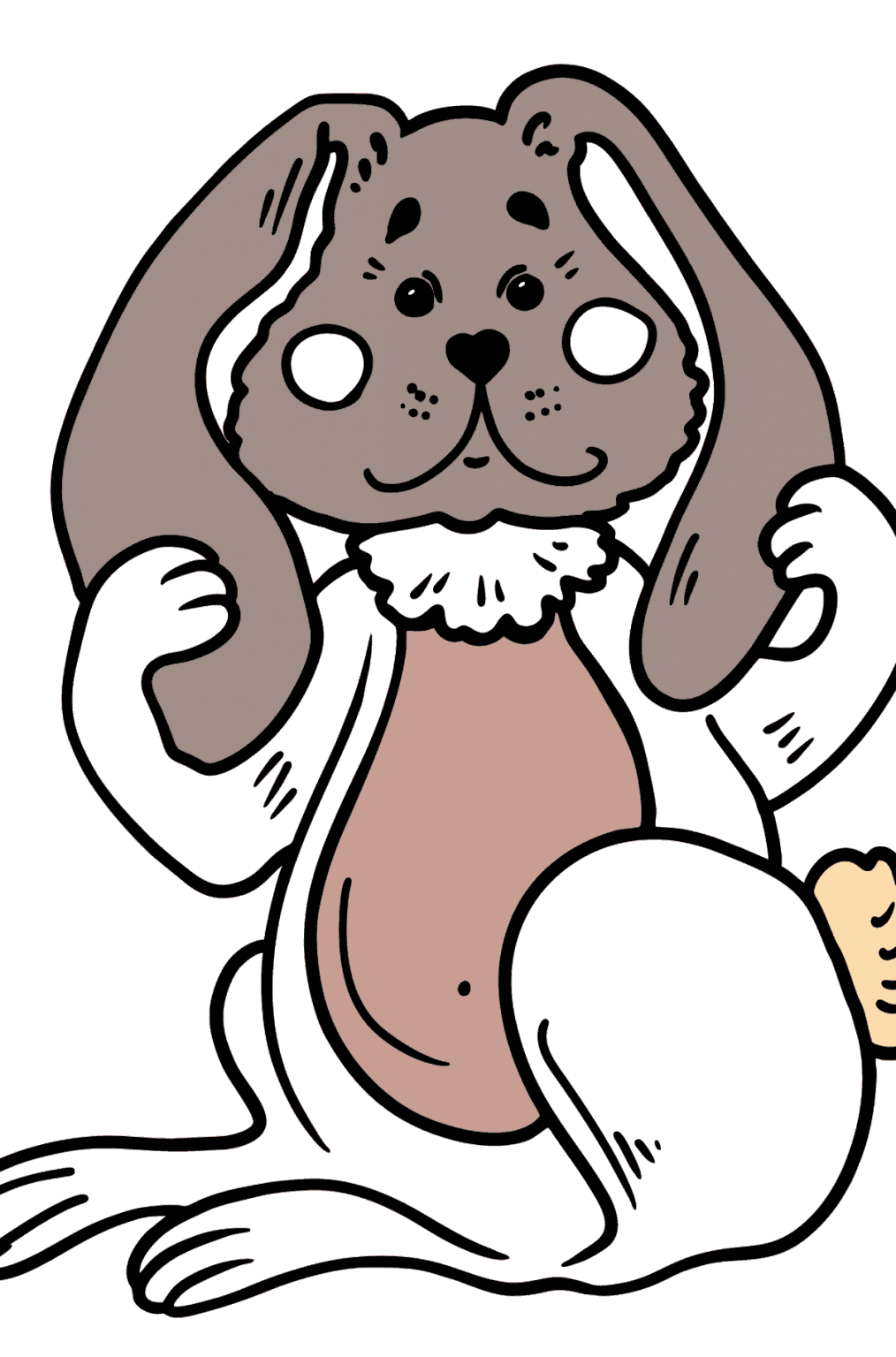 Bunny Sitting coloring page ♥ Print and Online Free!