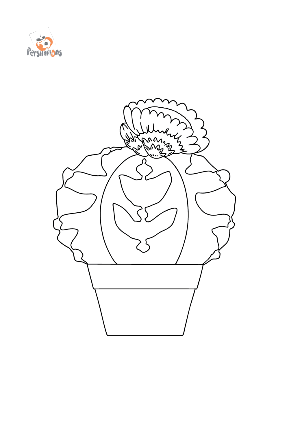 Star Cactus coloring page ♥ Online and Print for Free!