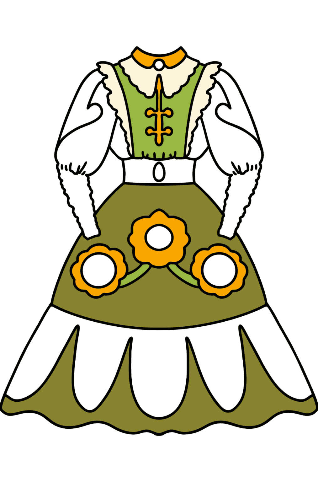 Autumn Clothes coloring page ♥ Online and Print for Free!