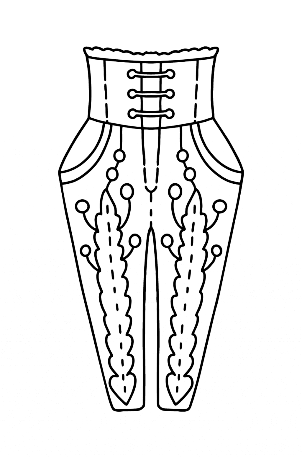 Dibujos de ropa para colorear ♥ Imprime y en Línea Gratis