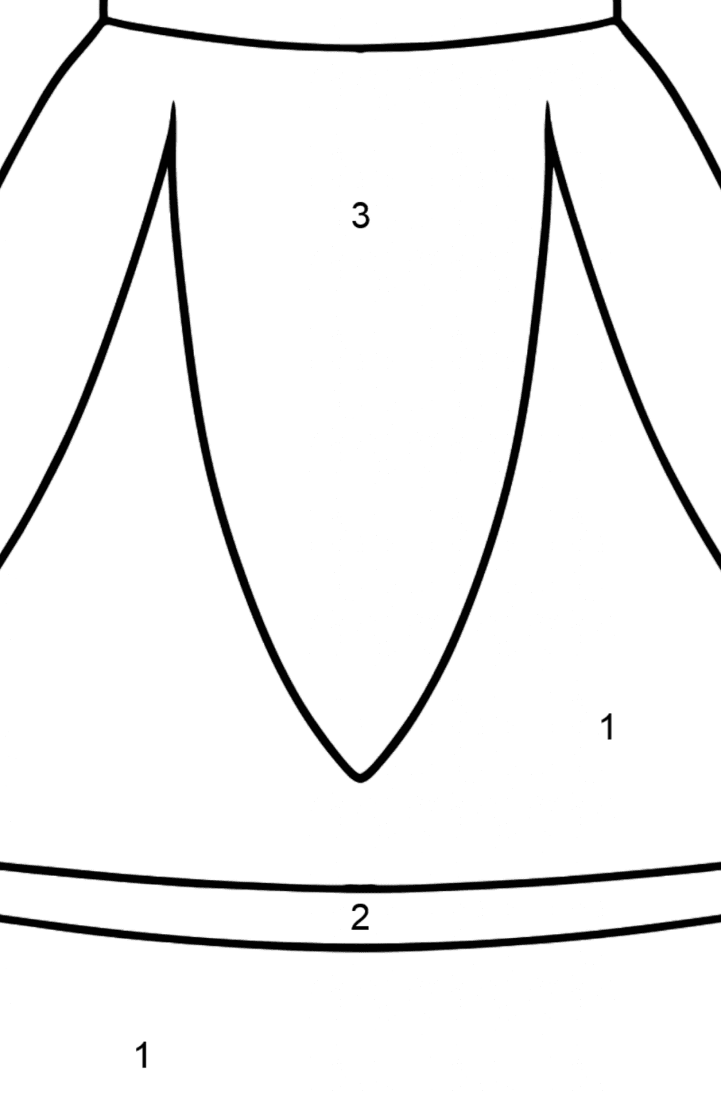 Beautiful Skirt coloring page ♥ Online, and Print for Free!