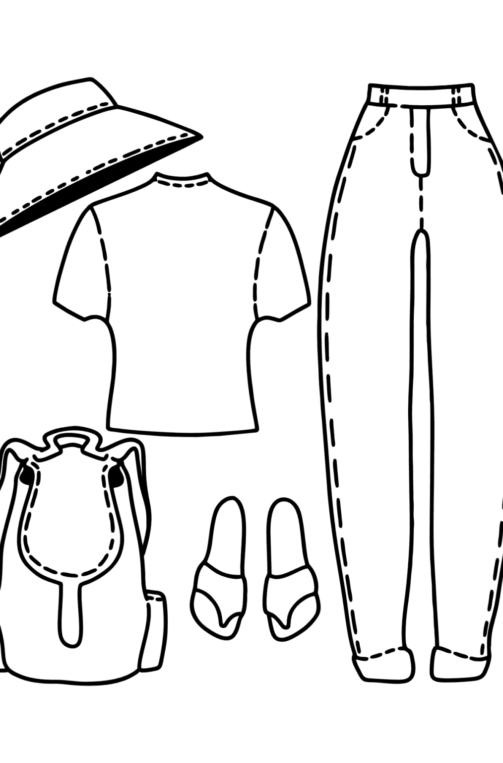 Dibujos de ropa para colorear ♥ Imprime y en Línea Gratis