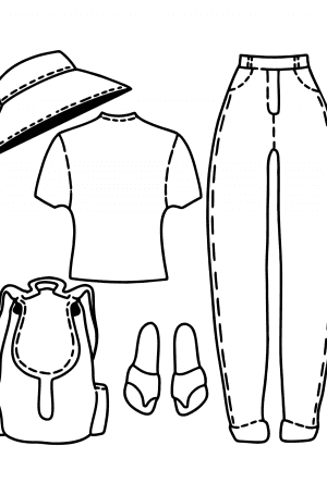 Dibujos de ropa para colorear ♥ Imprime y en Línea Gratis