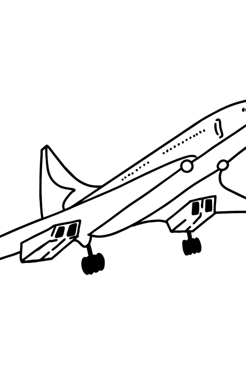 Concorde Ausmalbild ♥ Kostenlos Drucken und Online!