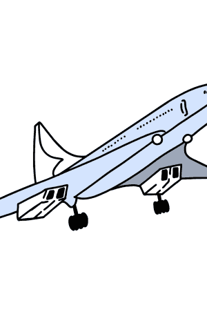 Dibujo para Colorear Hidroplano ♥ Colorea en Línea