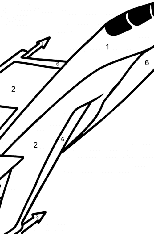 Airplane Fighter Jet coloring page ♥ Online, and Print for Free!