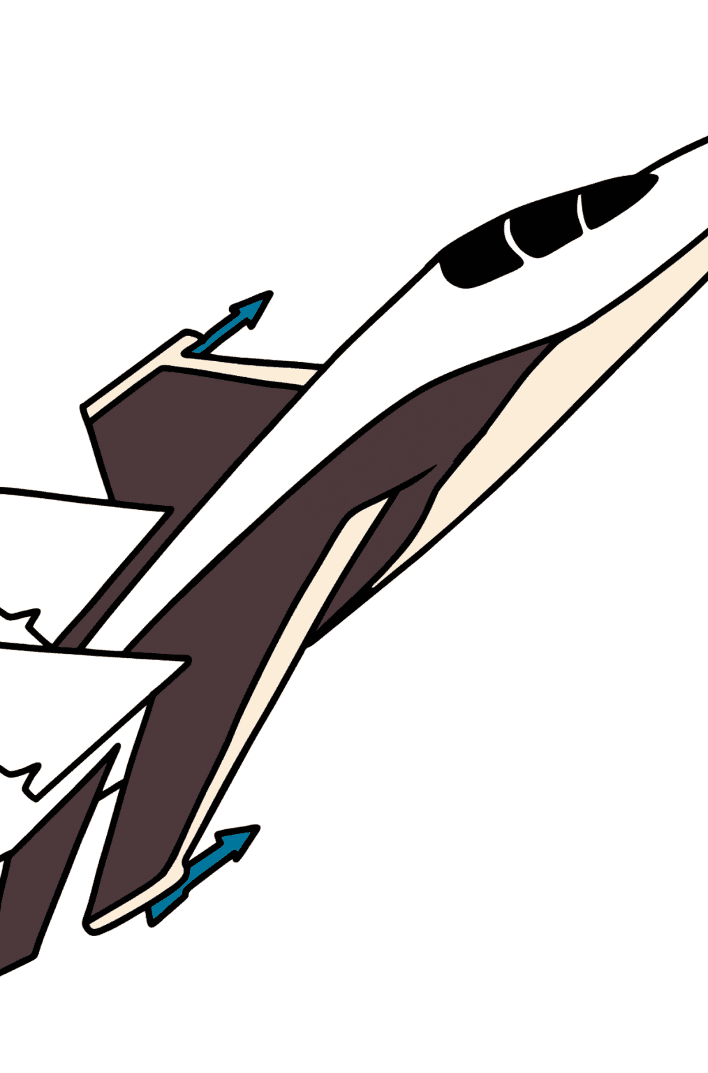 Concorde Ausmalbild ♥ Kostenlos Drucken und Online!