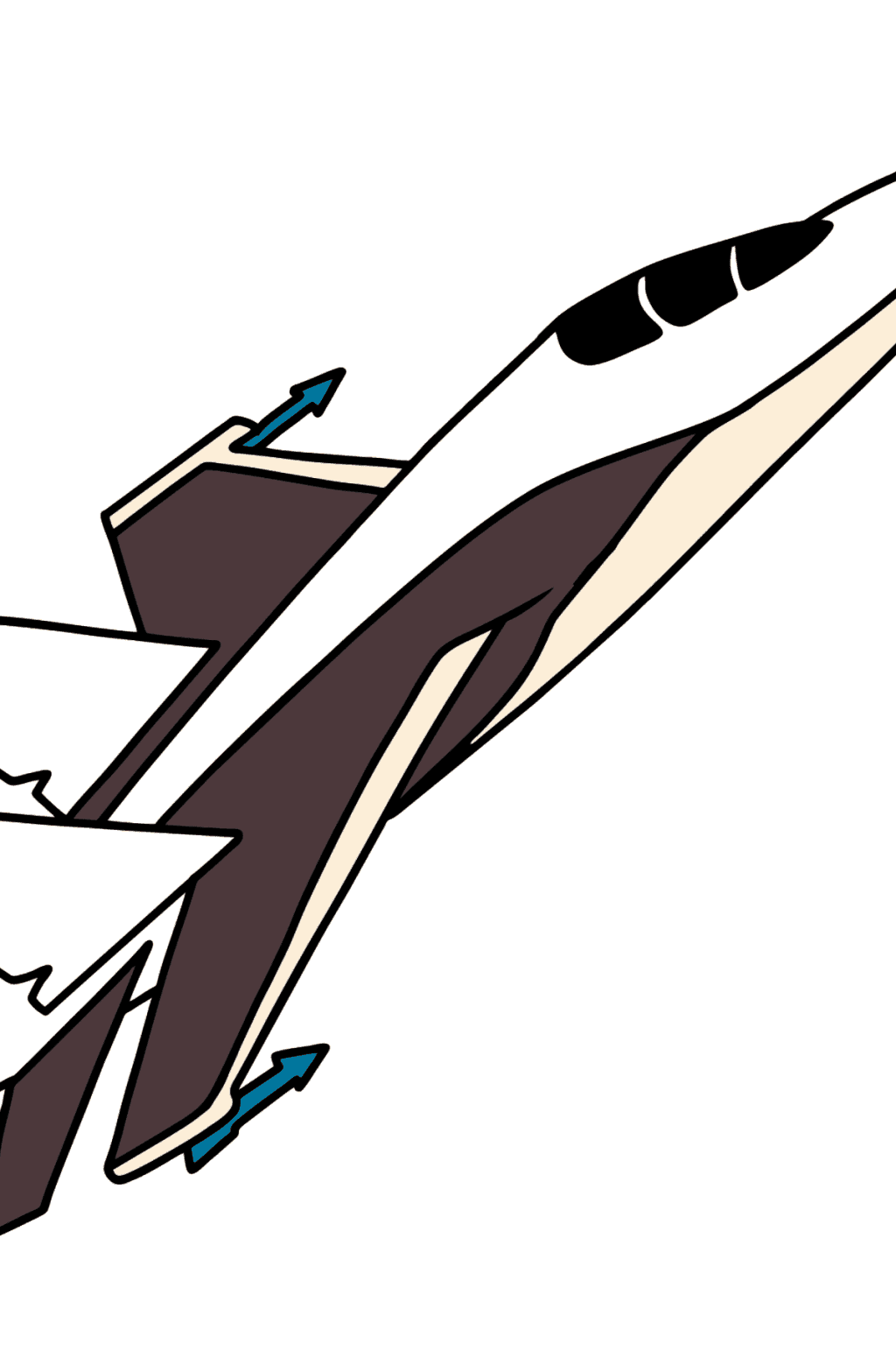 Dibujo de Jet Privado para colorear♥ Gratis En Línea