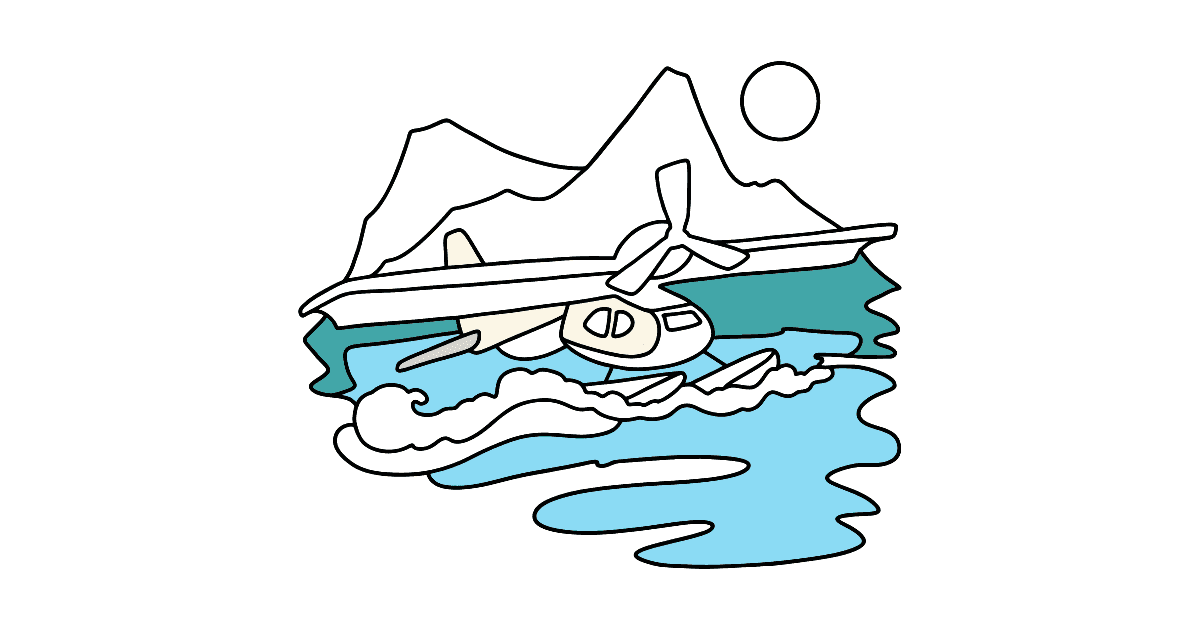 Seaplane coloring page ♥ Online, and Print for Free!