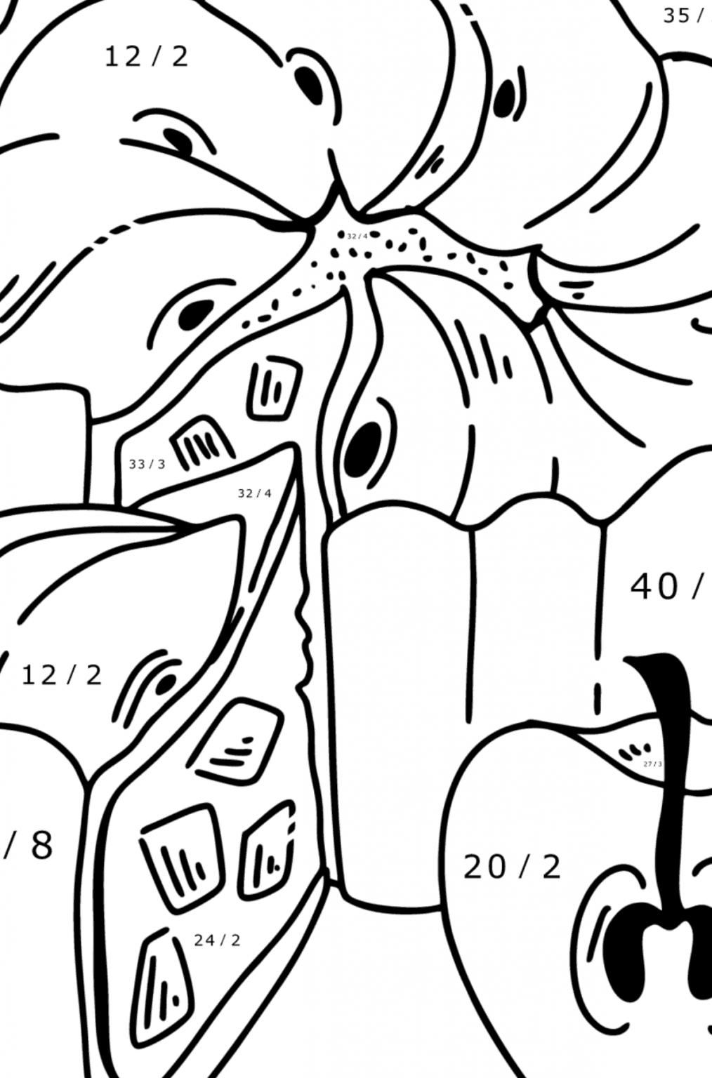 Coloriages Magiques Division ♥ Télécharger, imprimer et en ligne