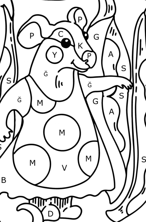 Boyama sayfası sevimli fare | Coloring-for-Kids.com