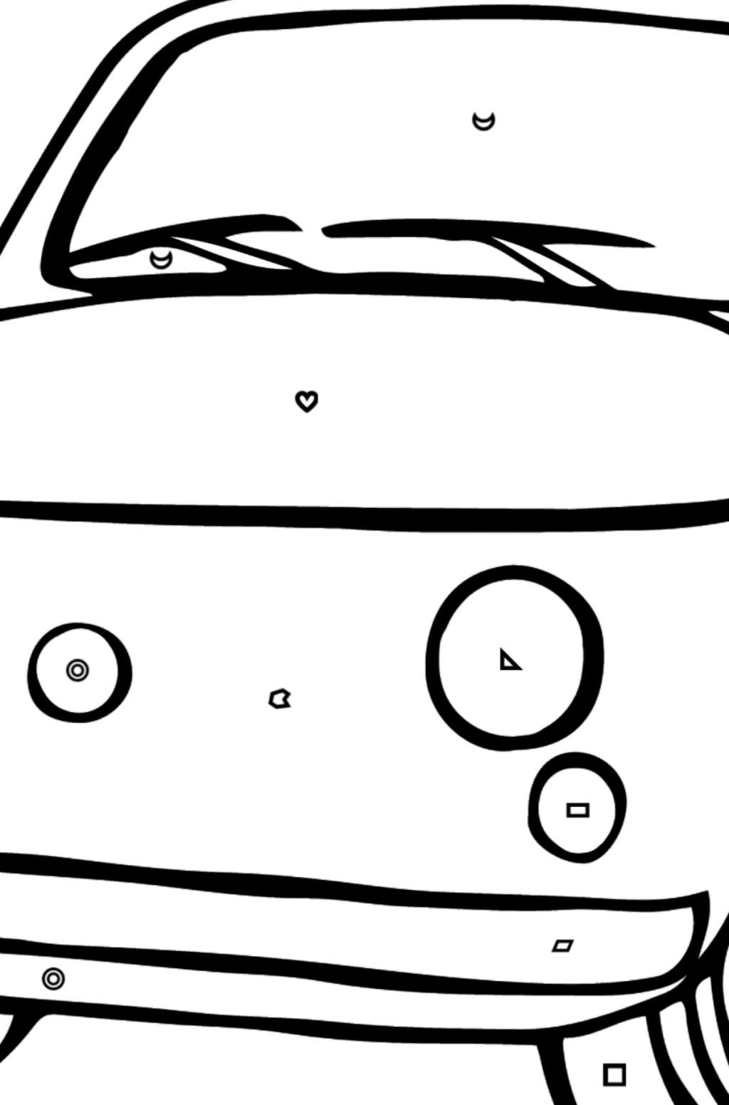 Desenho de Fiat 500 para colorir | Coloring-for-Kids.com