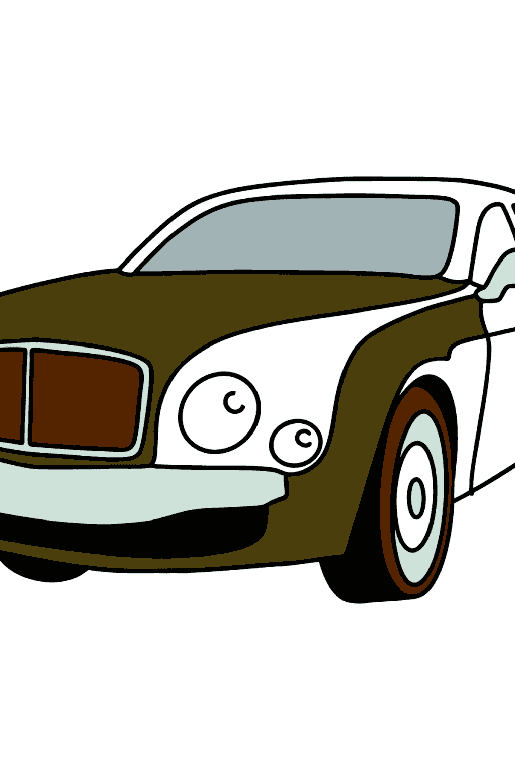 Bentley Continental GT Car coloring page - Online, and Print for Free