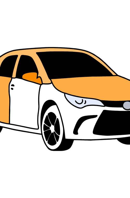 Desen de colorat camioneta Toyota Tacoma - Online și Imprimați!