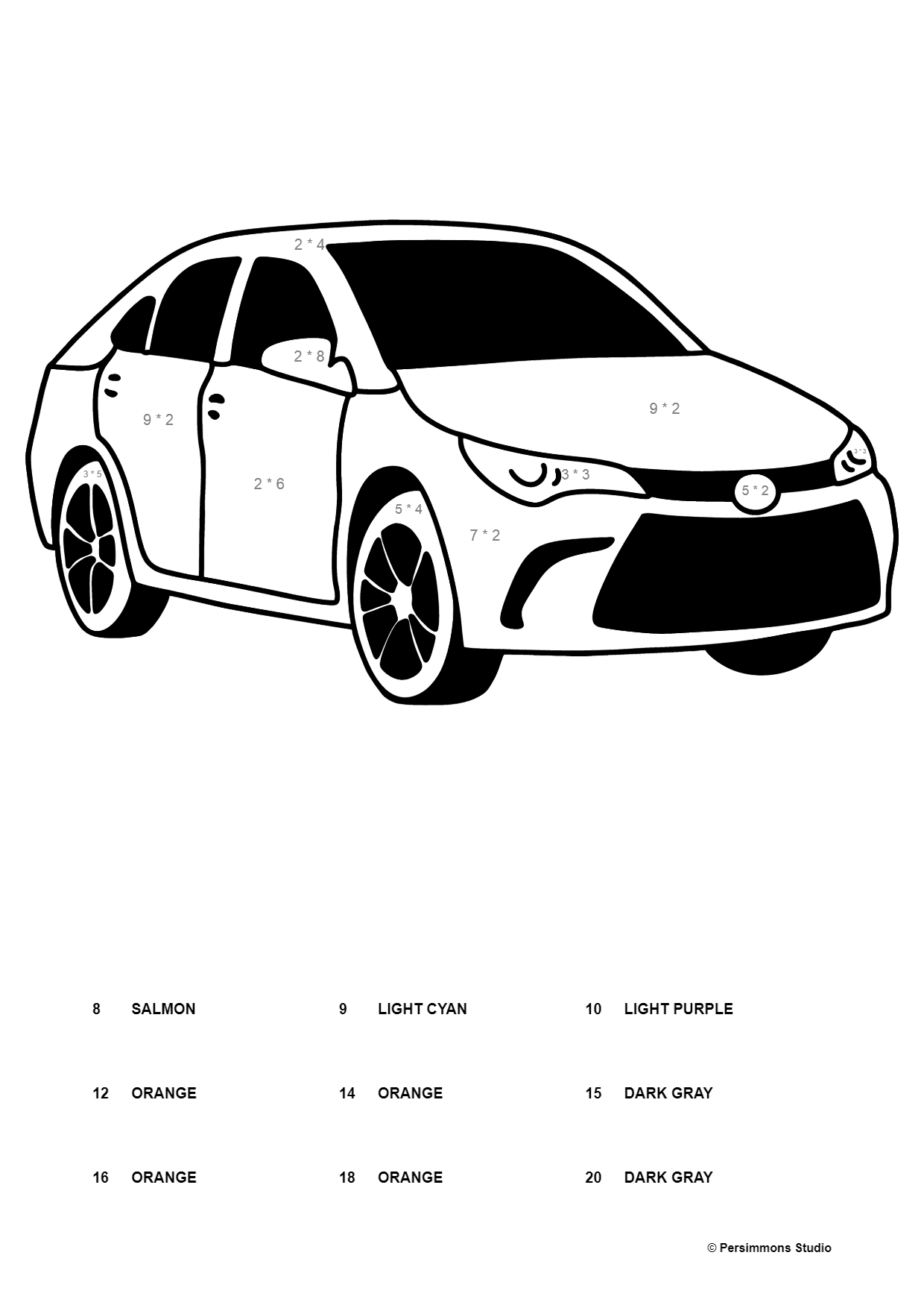 Toyota Camry coloring page - Print, and Color Online!