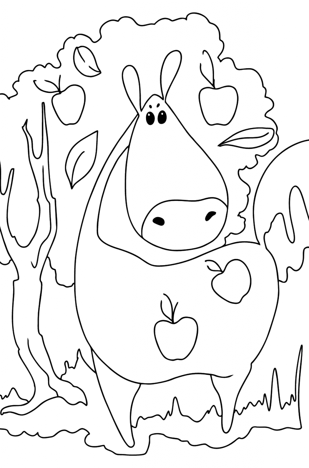 Desen de colorat calul frumos ♥ Online și Imprimați Gratuit!