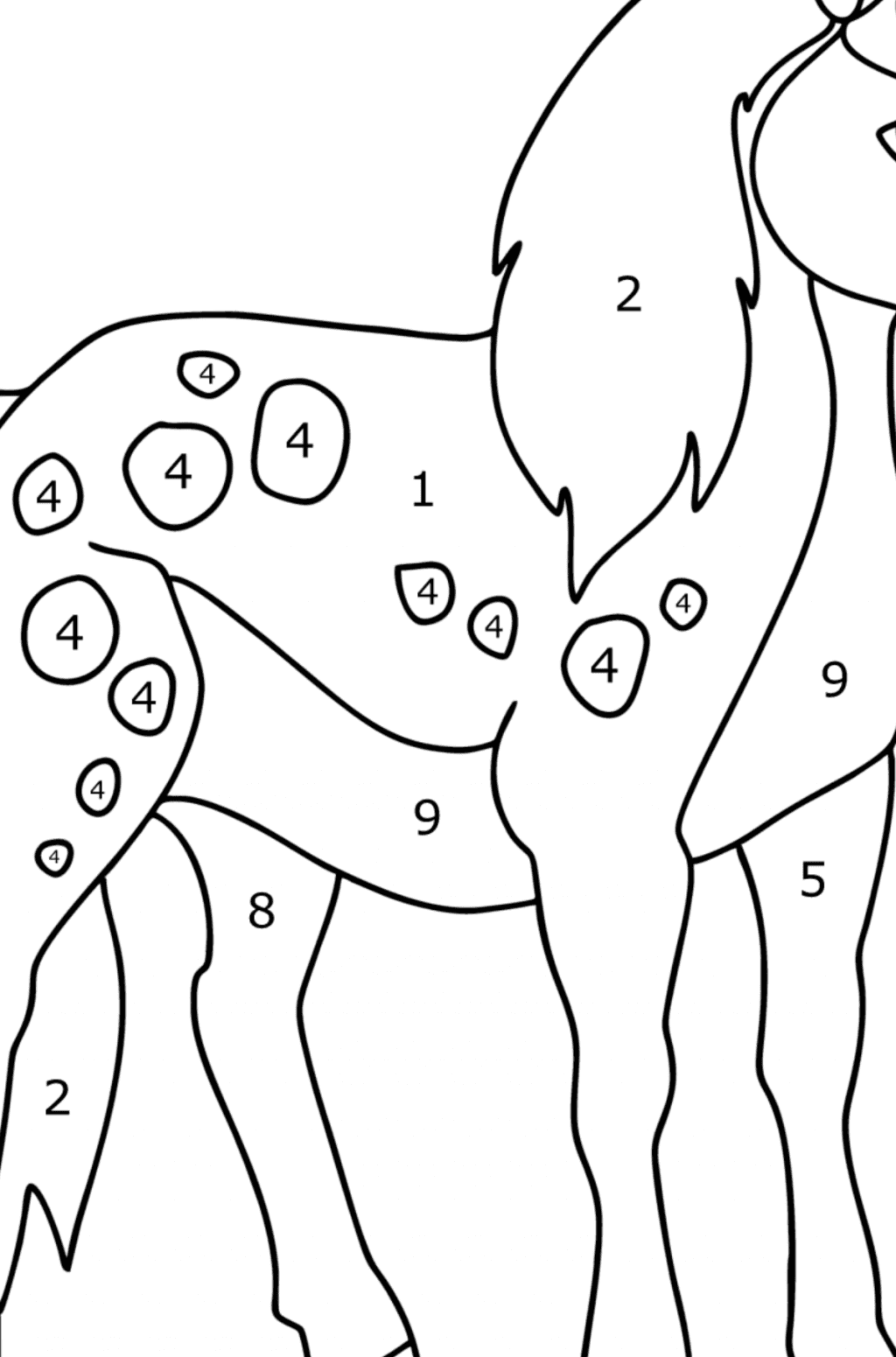 Real pony сoloring page ♥ Online and Print for Free!