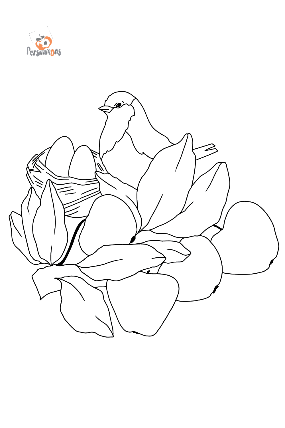 Desenho para colorir de primavera | Coloring-for-Kids.com
