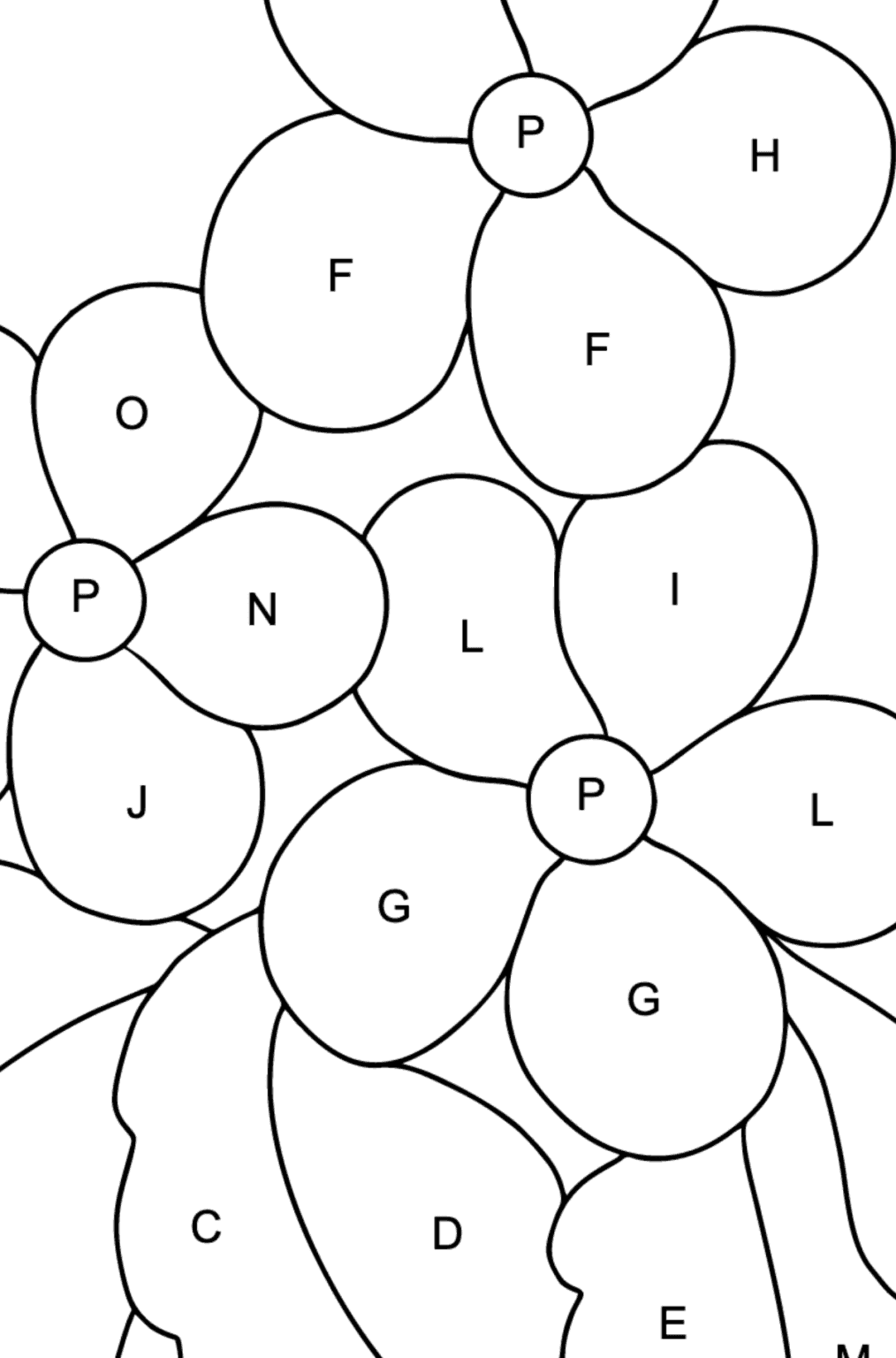 Spring Coloring Page - Time for Flowers ♥ Online and Print for Free!