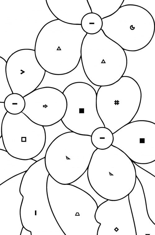 Spring Coloring Page - Time for Flowers ♥ Online and Print for Free!