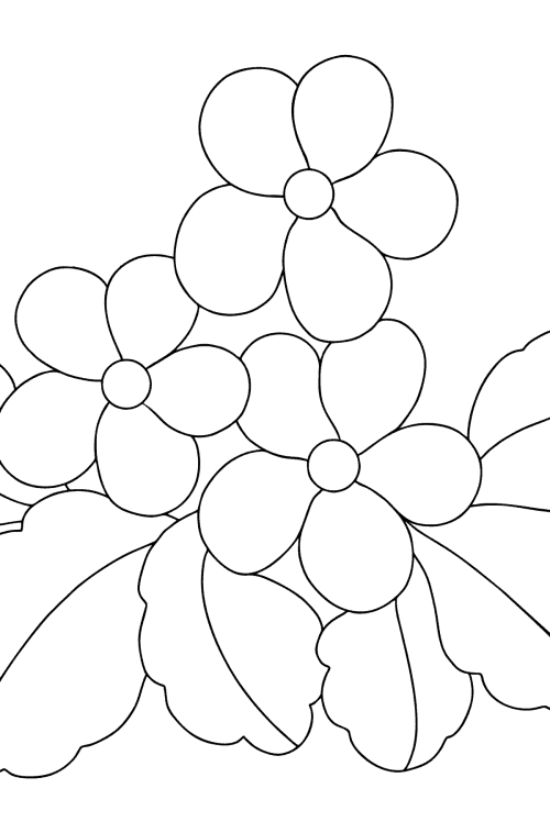 Desenho para colorir de primavera | Coloring-for-Kids.com